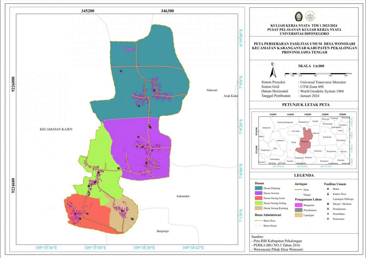 Mahasiswa KKN Undip Membuat Peta Info Fasilitas Umum - Universitas ...